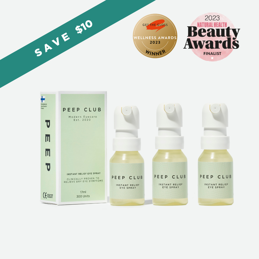 Peep Club | A treat, not a treatment, for dry, tired eyes